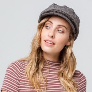 Tilly's | Accessories | Womens Finely Woven Herringbone Fiddler Cap ...